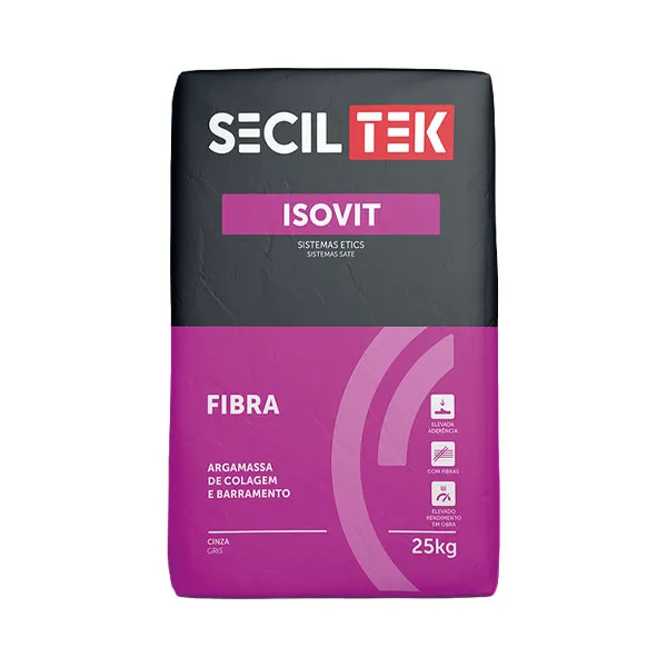 Seciltek Isovit FIBRA - ETICS vezelversterkte kleefmortel - grijs ...